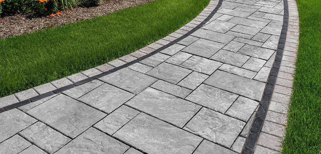 Paver Sidewalk And Flagstone